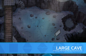 Large Cave - D&D Map for Roll20 And Tabletop - Dice Grimorium