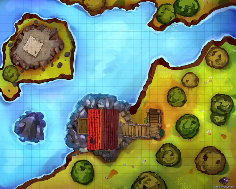 Fisherman's Shack - D&D Maps for Roll20 And VTTS — Dice Grimorium