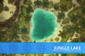 Jungle Lake - D&D Map for Roll20 And Tabletop - Dice Grimorium