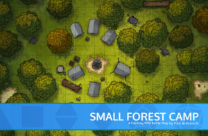 Small Forest Camp - D&D Map for Roll20 And Tabletop - Dice Grimorium