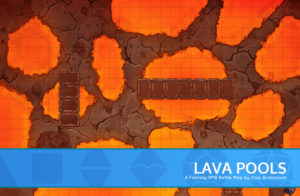 Lava Pools - D&D Map for Roll20 And Tabletop - Dice Grimorium