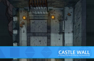 Castle Wall - D&D Map for Roll20 And Tabletop - Dice Grimorium