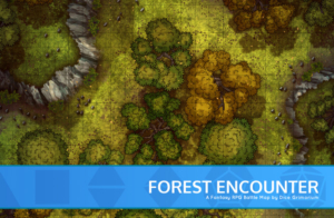 Forest Encounter - D&D Map for Roll20 And Tabletop - Dice Grimorium