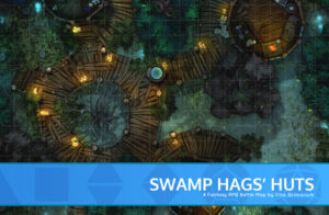Swamp Hags' Huts - D&D Map for Roll20 And Tabletop - Dice Grimorium
