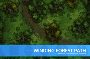 Winding Forest Path - D&D Map for Roll20 And Tabletop - Dice Grimorium