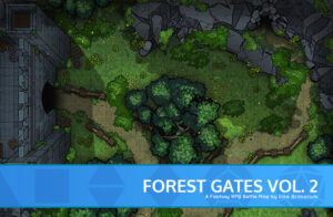 Forest Gates Vol. 2 - D&D Map for Roll20 And Tabletop - Dice Grimorium