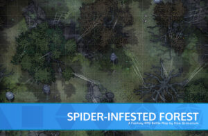 Spider-Infested Forest - D&D Map for Roll20 And Tabletop - Dice Grimorium