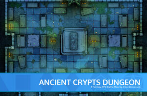 Ancient Crypt Dungeon - D&D Map for Roll20 And Tabletop - Dice Grimorium