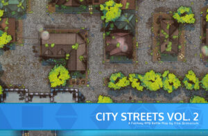 City Streets Vol. 2 - D&D Map for Roll20 And Tabletop - Dice Grimorium