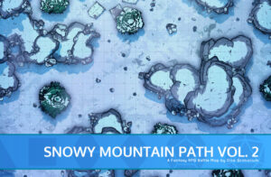 Snowy Mountain Path Vol. 2 - D&D Map for Roll20 And Tabletop - Dice ...