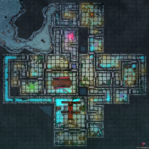 Ruined Underground Temple - D&D Map for Roll20 And Tabletop - Dice ...