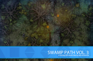 Swamp Path Vol. 3 - D&D Map for Roll20 And Tabletop - Dice Grimorium